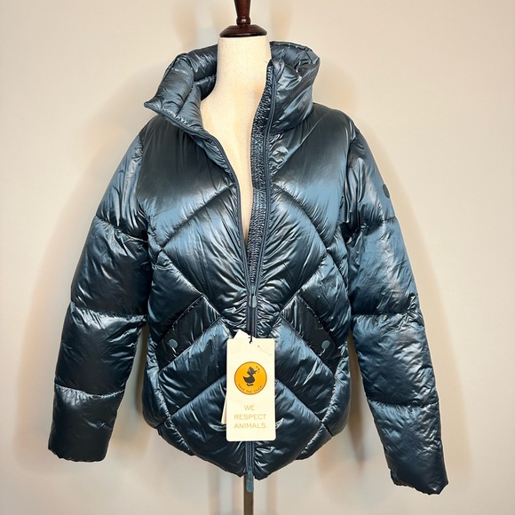 SAVE THE DUCK | Jackets & Coats | Nwt Sz M Save The Duck Joan Puffer Jacket In Heaven Blue Ultra ...